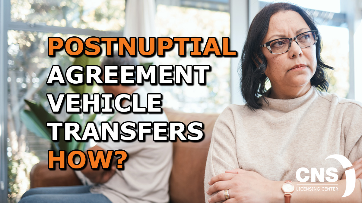 How to Vehicle Transfer with Postnuptial Agreement in PA